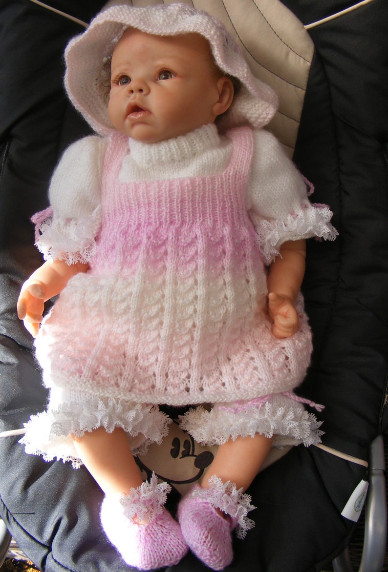 Knickerbocker Glory Pinafore Dress Set Knitting Pattern - Etsy