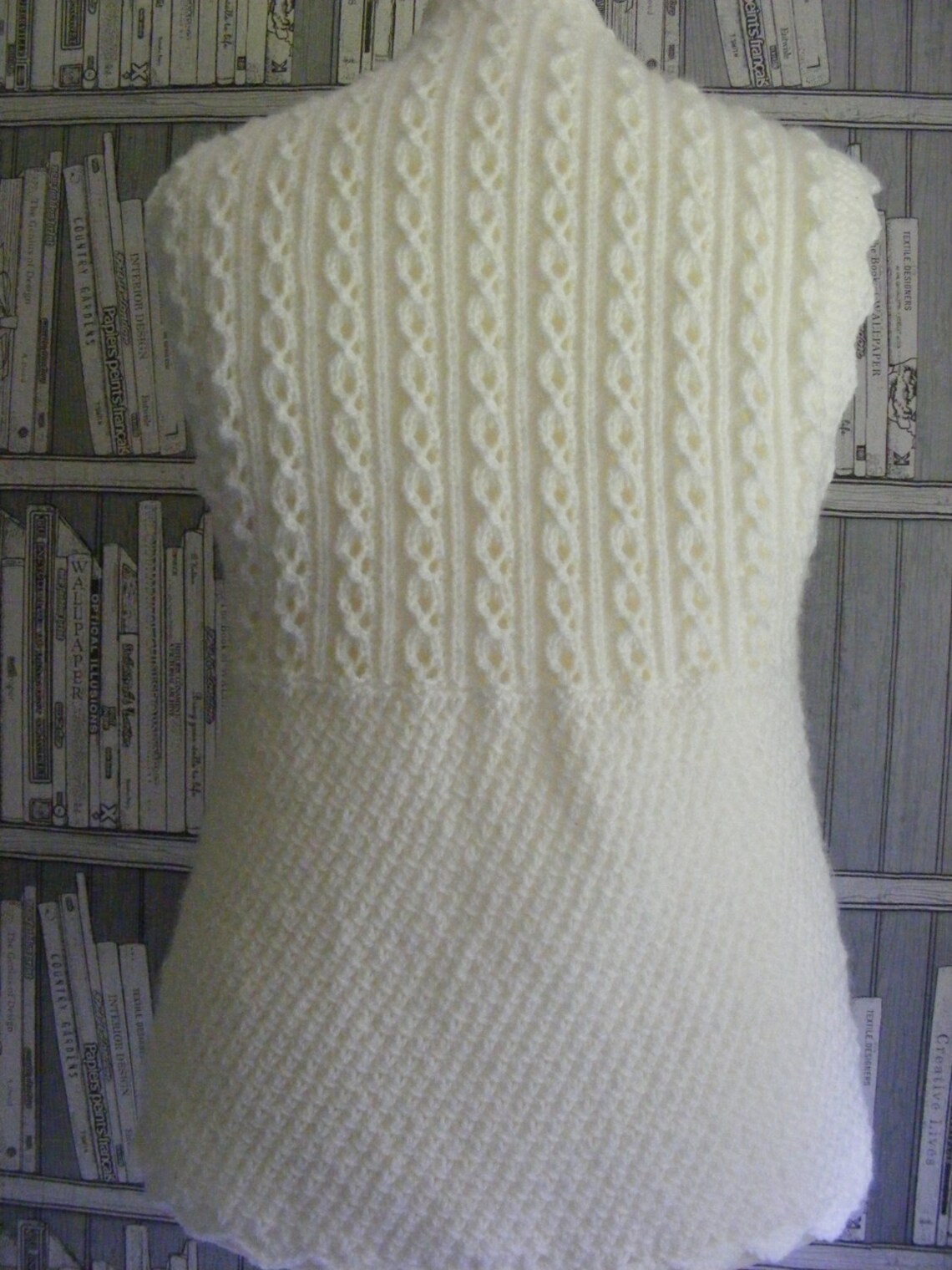 Modesty Vest in Aran Instant Download PDF - Etsy