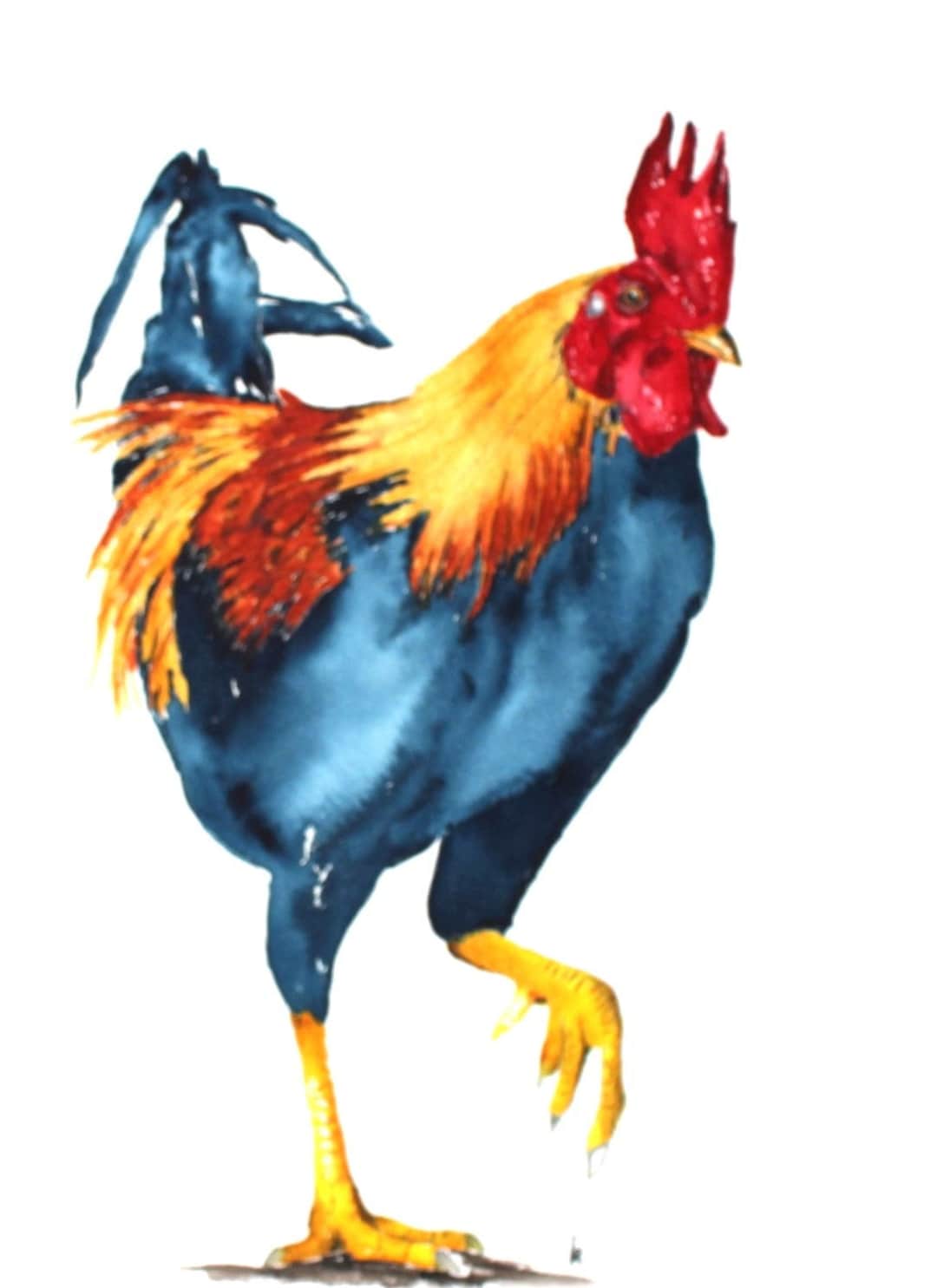 Rooster Painting, Ybor City Rooster, Colorful Rooster - Etsy