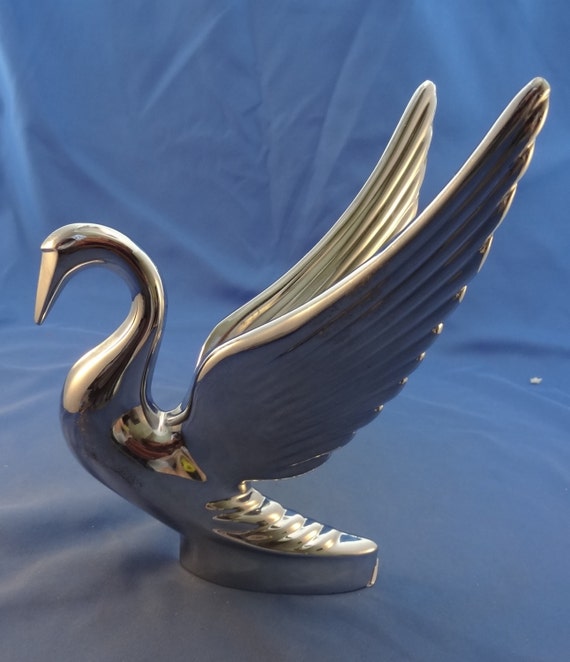 Items Similar To Vintage Chrome Winged Swan Hood Ornament On Etsy items-similar-to-vintage-chrome-winged-swan-hood-ornament-on-etsy