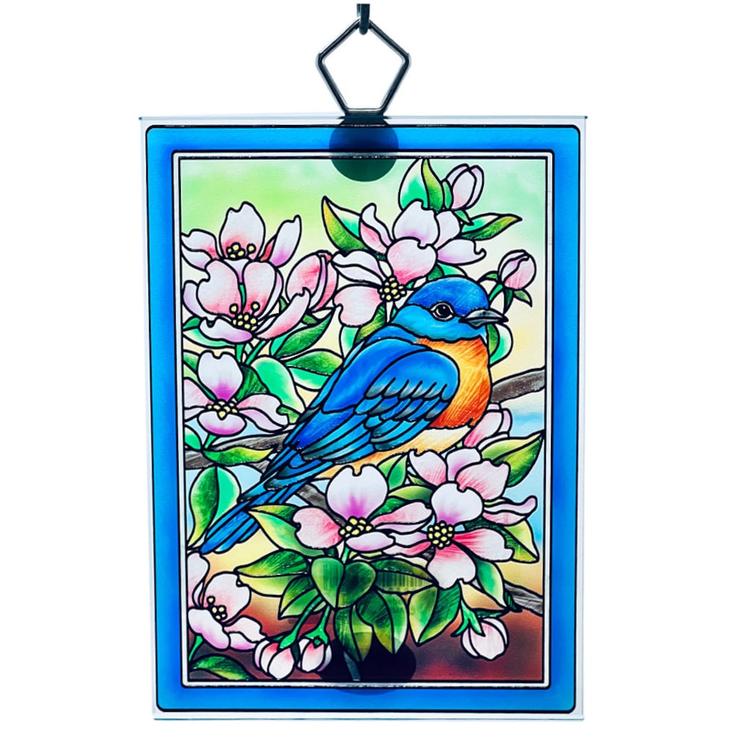 Amia 5.25 Stained Glass Rectangular Hanging Suncatcher - Etsy
