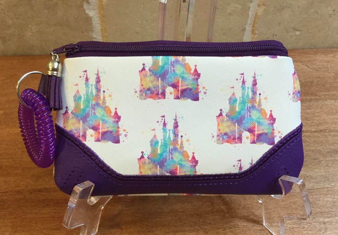 Handmade Vinyl Castle Zippered Pouch-coin Purse-6.25” X4.25”-ready TO ...