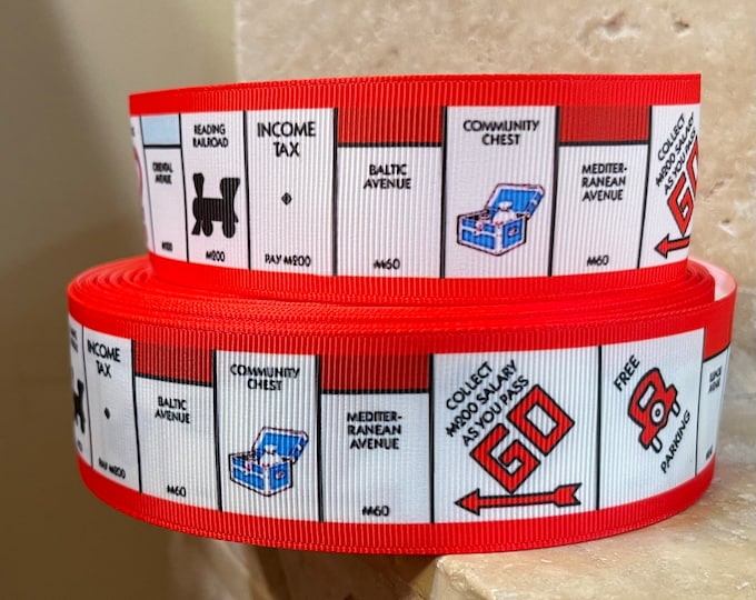 5 YDS Monopoly Board Game Ribbon (1.5”w) - Etsy