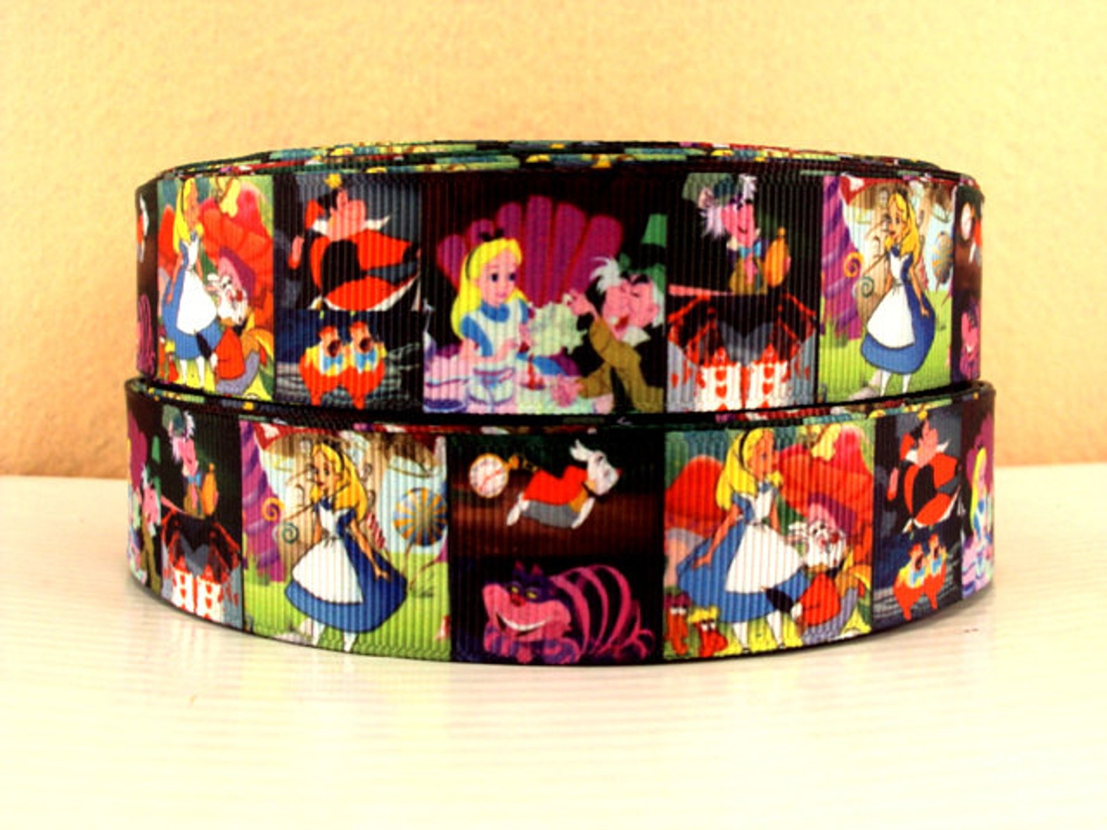 5 YDS Alice in Wonderland Ribbon | Etsy