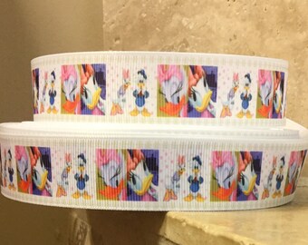 5 YDS Donald Duck Chevron Ribbon - Etsy
