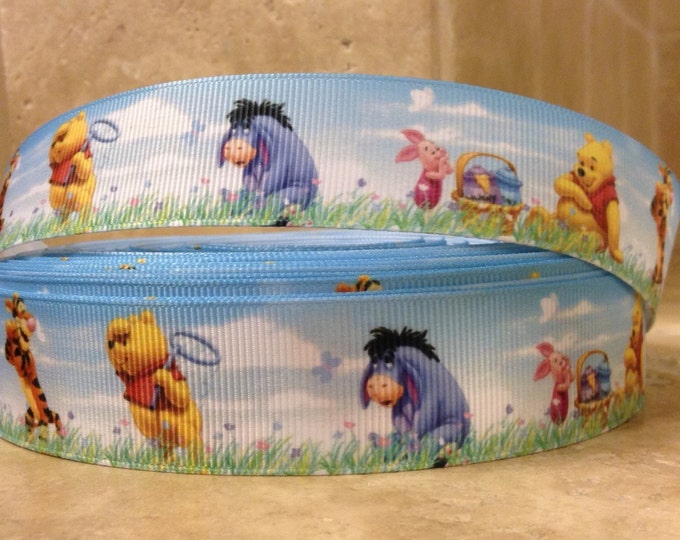 5 YDS Winnie the Pooh and Friends Ribbon 1w - Etsy