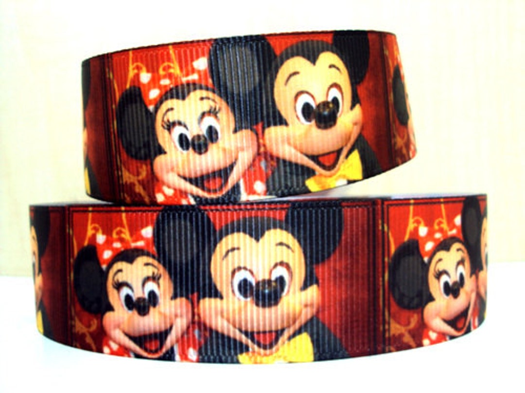 5 YDS Mickey Mouse and Minnie Mouse Ribbon - Etsy
