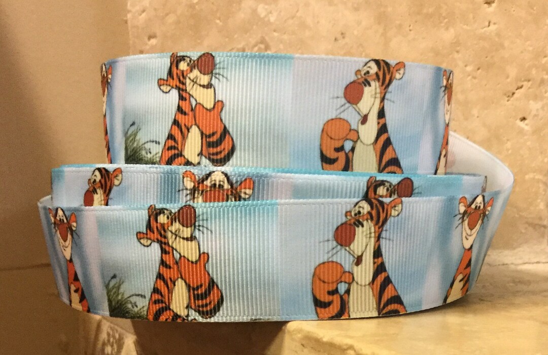 4.75 YDS Tigger Ribbon 1w REMNANT - Etsy