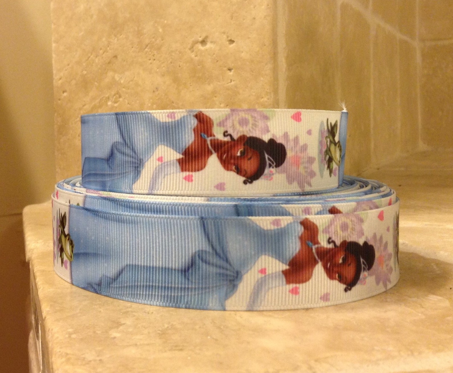 5 YDS Tiana Princess and the Frog Ribbon - Etsy