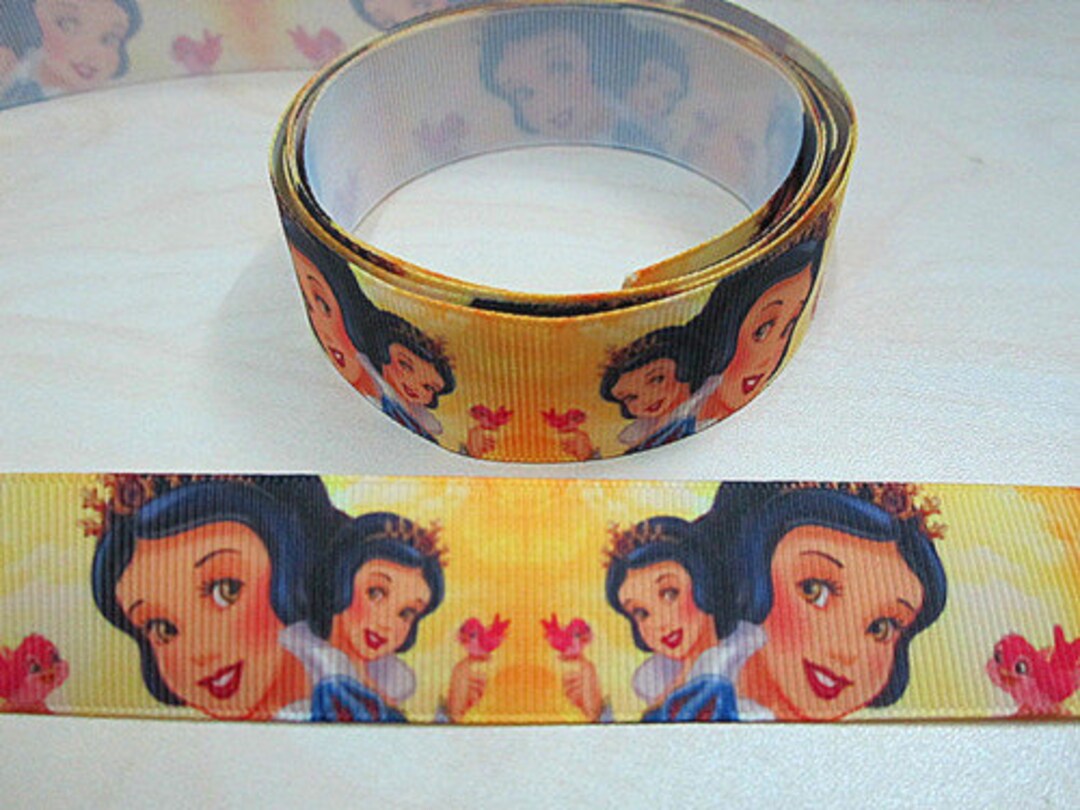 5 YDS Snow White W/ Birds Ribbon - Etsy