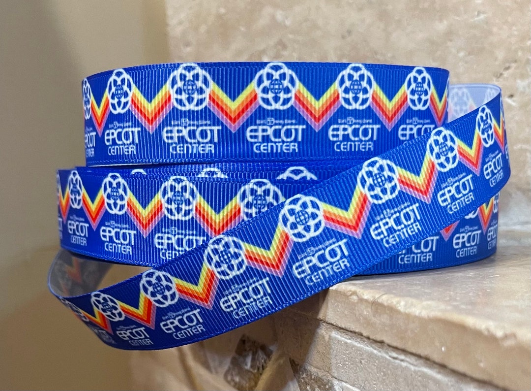 5 YDS Epcot Logo Ribbon (7/8”w) - Etsy