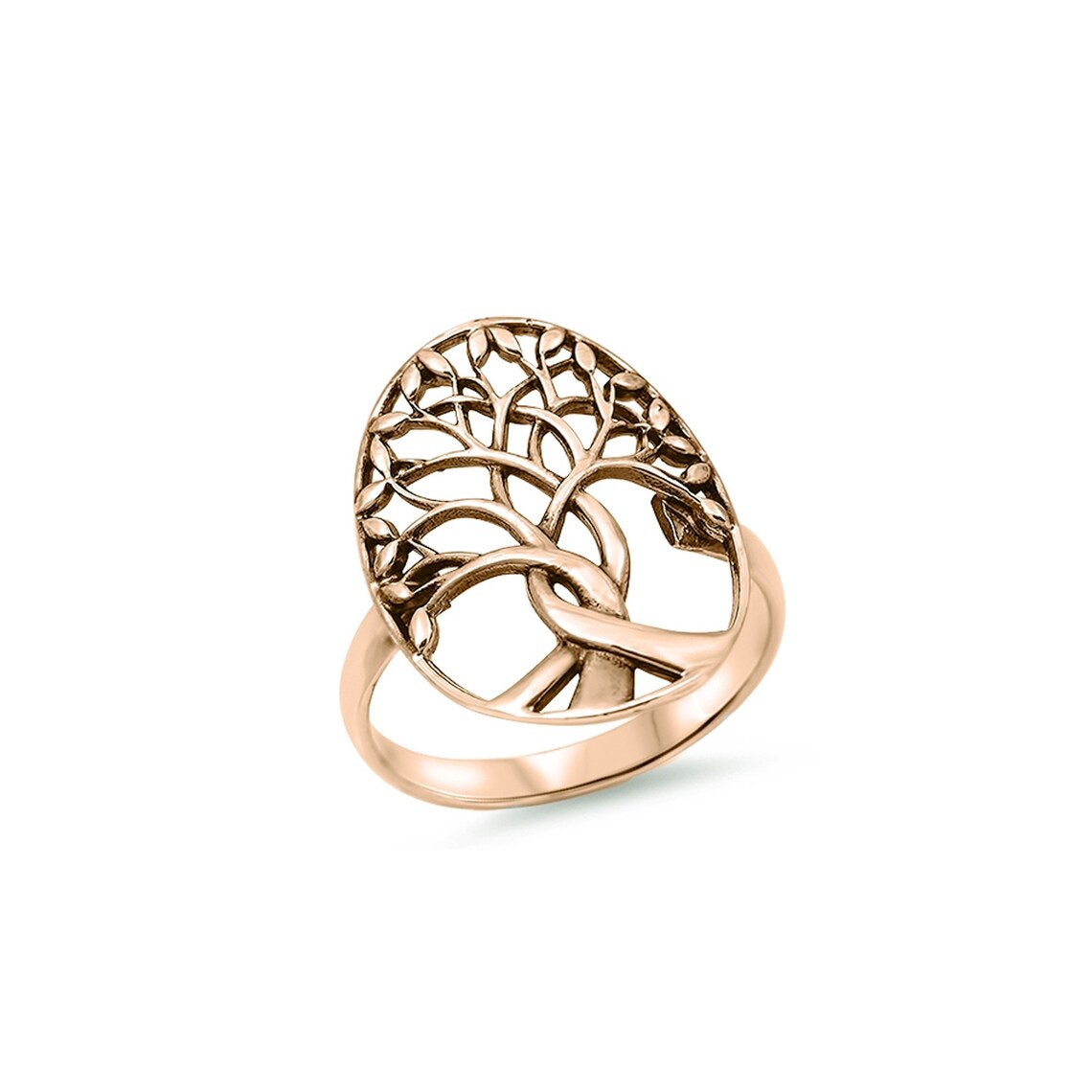 Tree of Life Ring in Sterling Silver Yellow Gold or Rose - Etsy