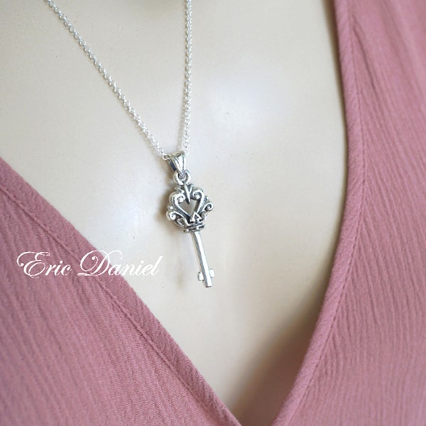 Long Key Necklace - Etsy