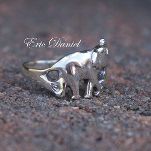 Good Luck Elephant Ring With Trunk up in Sterling Silver, Protective ...