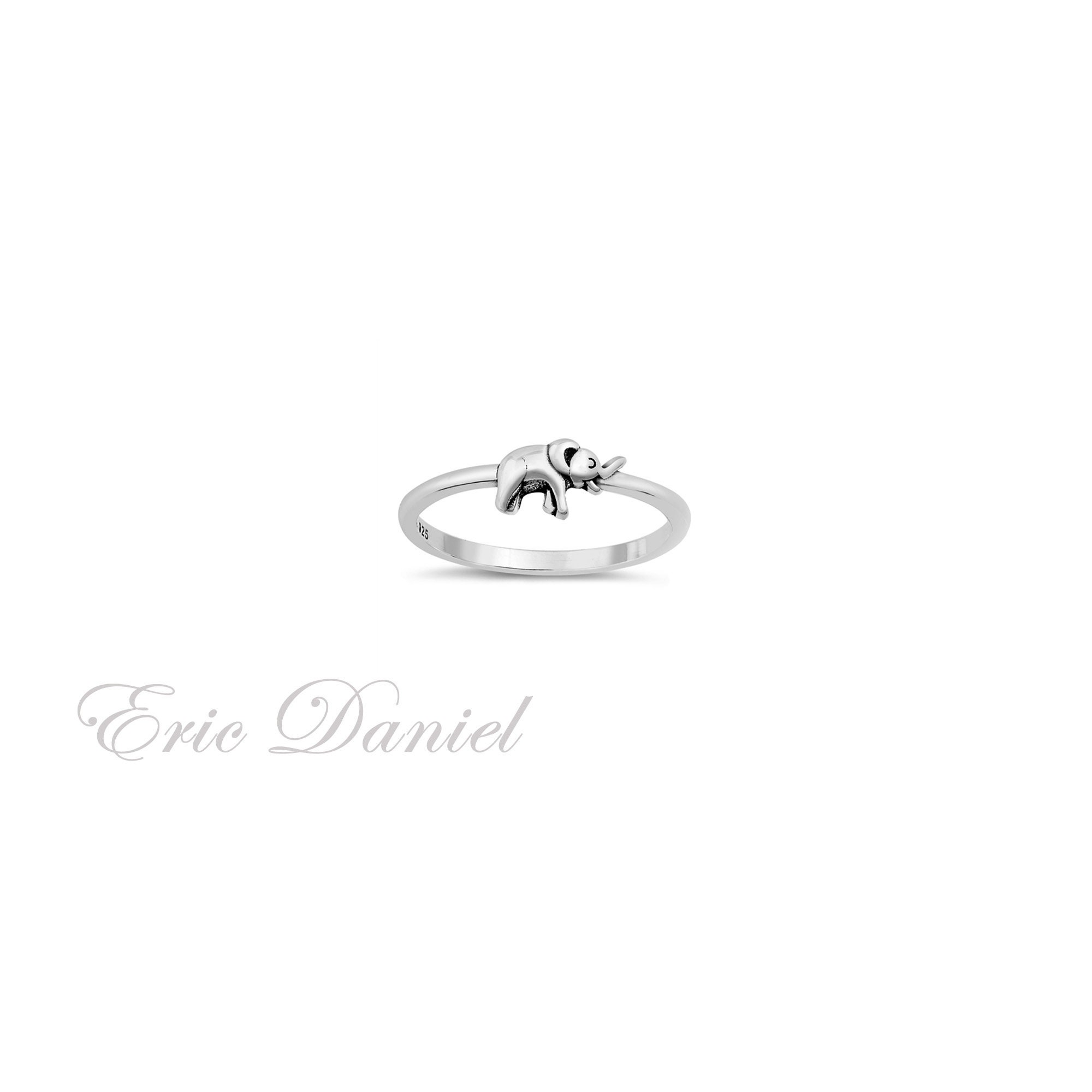 Baby Elephant Ring Baby Animal Ring Good Luck Ring Stacking - Etsy