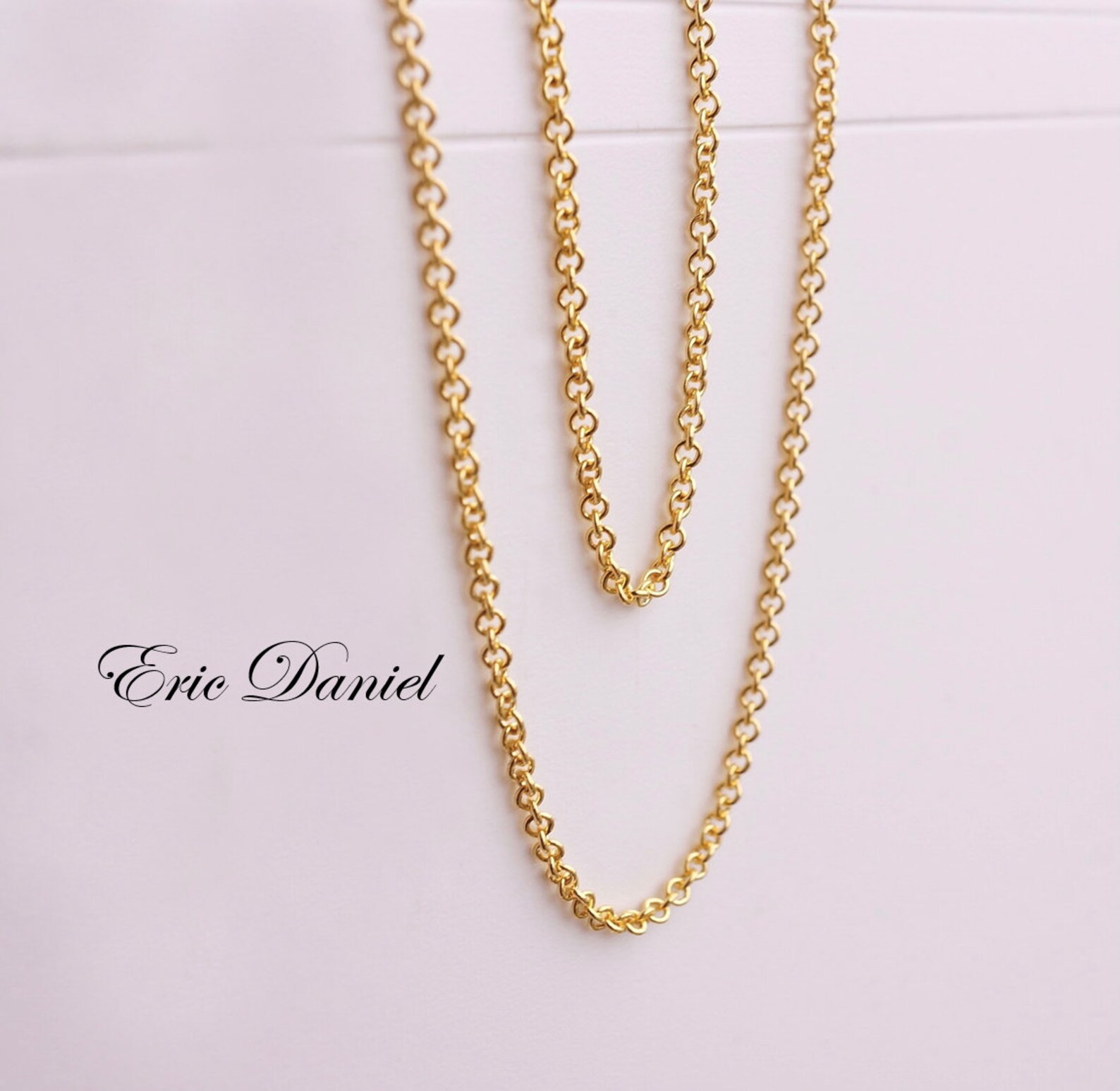 Sterling Silver Rolo Chain Necklace Short & Long Style. Also - Etsy