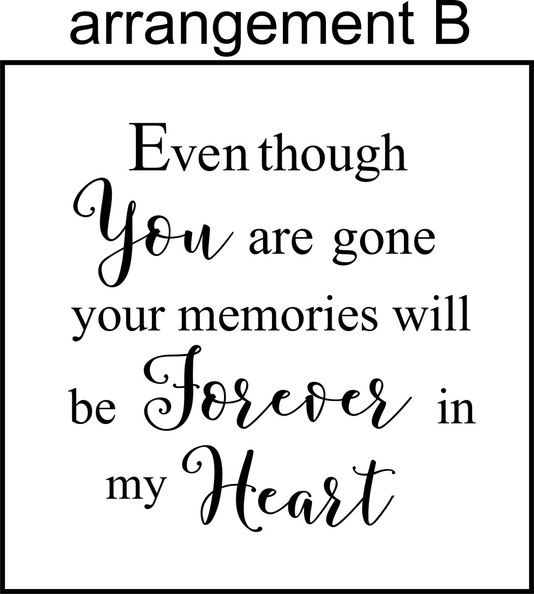 Even Though You Are Gone Your Memories Will Be Forever in My Heart ...
