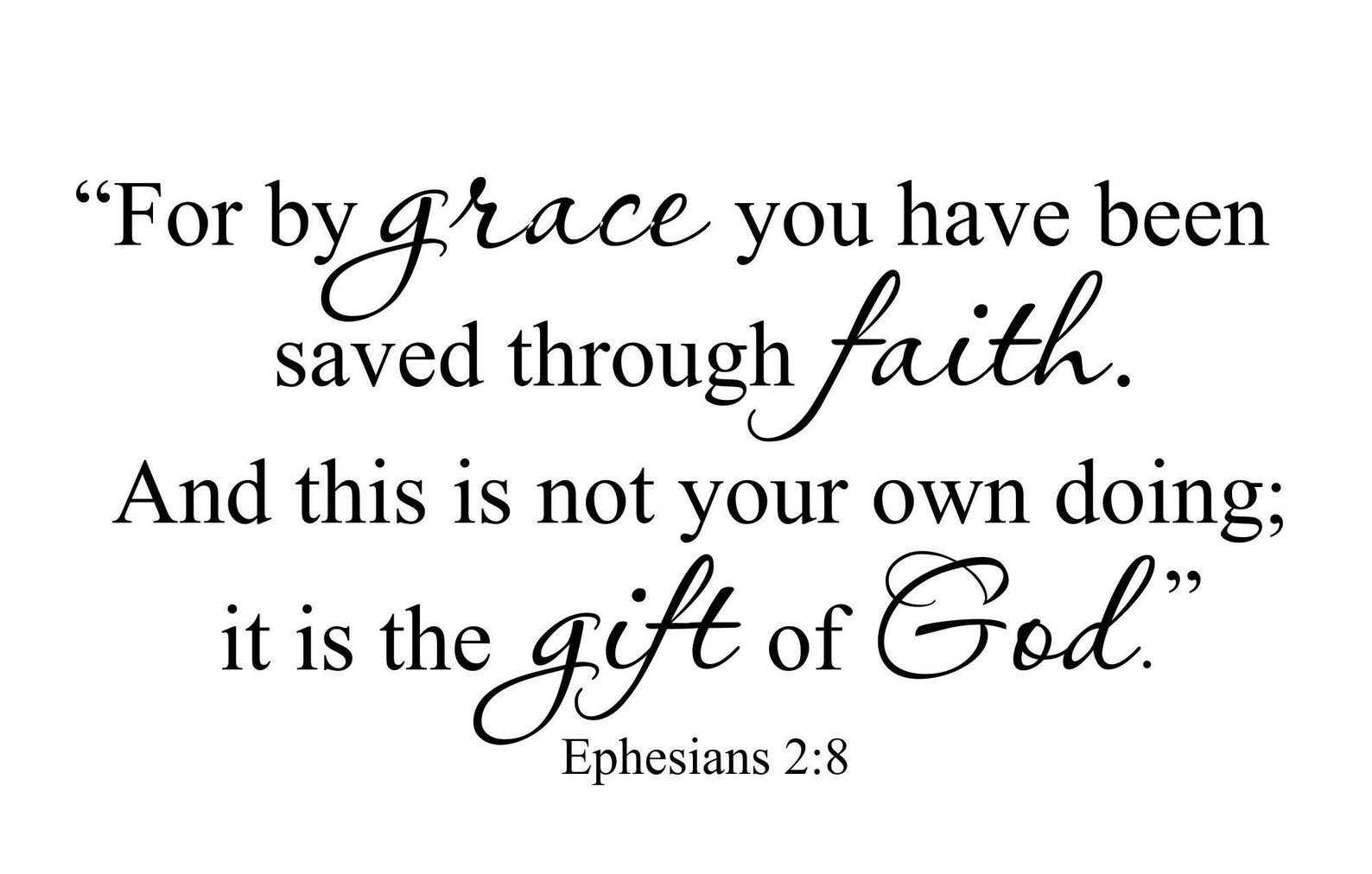 For by Grace You Have Been Saved STENCIL Christian Bible - Etsy