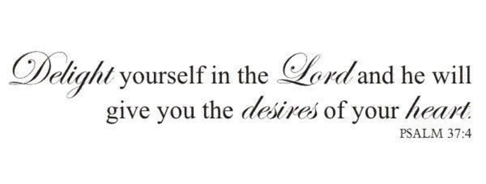 Delight Yourself in the Lord Wall STENCIL Bible Verse Stencil | Etsy