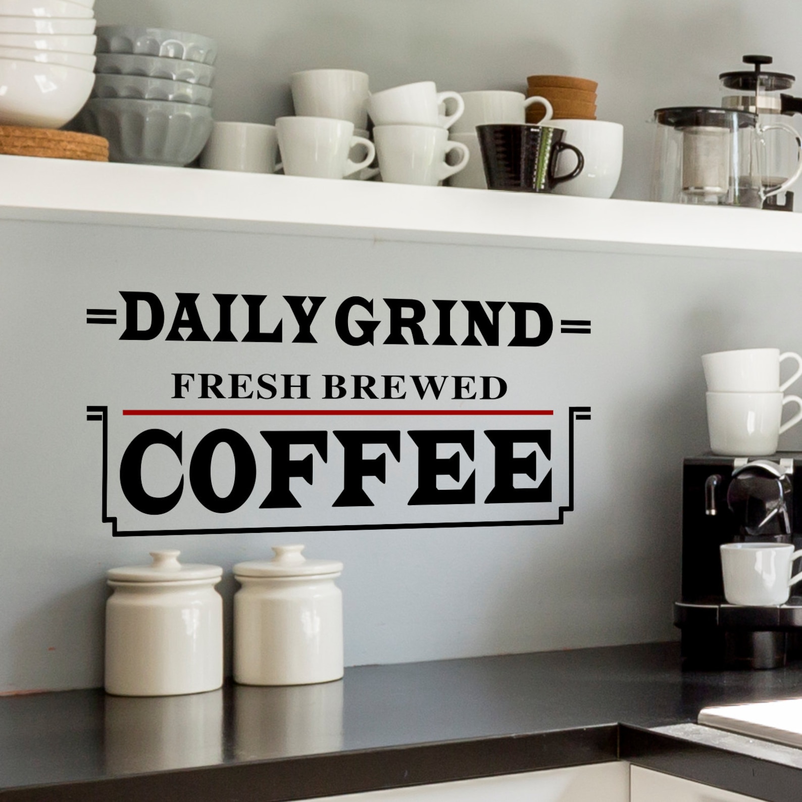 STENCIL de café recién hecho para paredes madera signos | Etsy