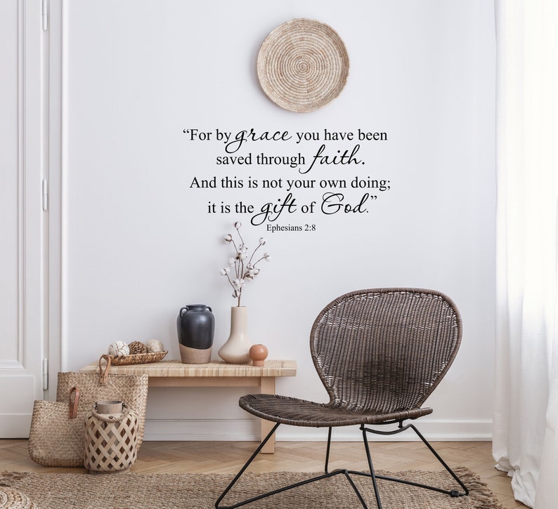 For by Grace You Have Been Saved STENCIL Christian Bible - Etsy