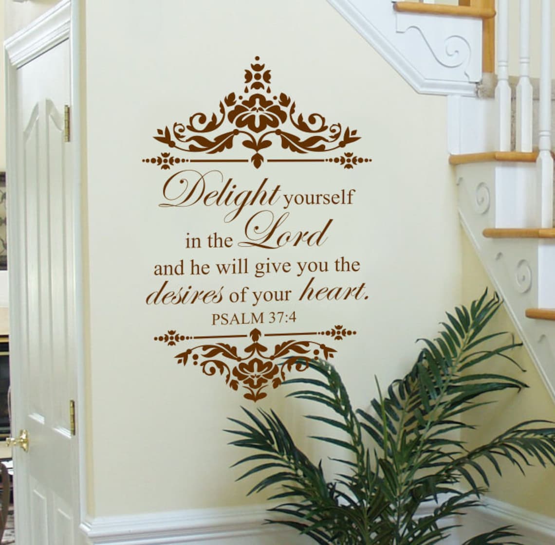 Delight Yourself in the Lord Bible Verse Psalm Scripture Vinyl - Etsy