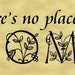 No Place Like Home Wall DECAL for Signs Walls Wood Doors Glass Metal ...