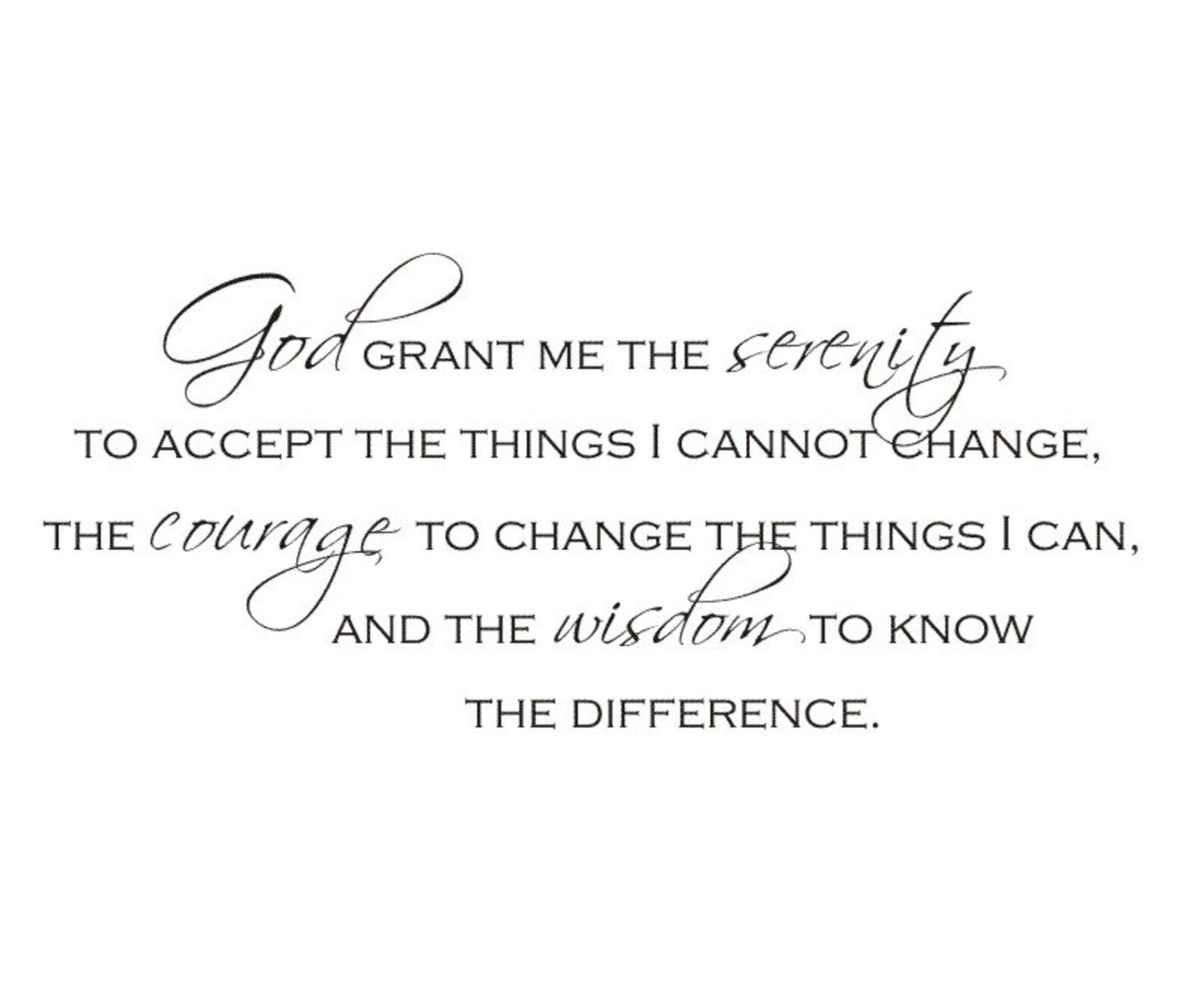 Printable calligraphy serenity prayer - corisse