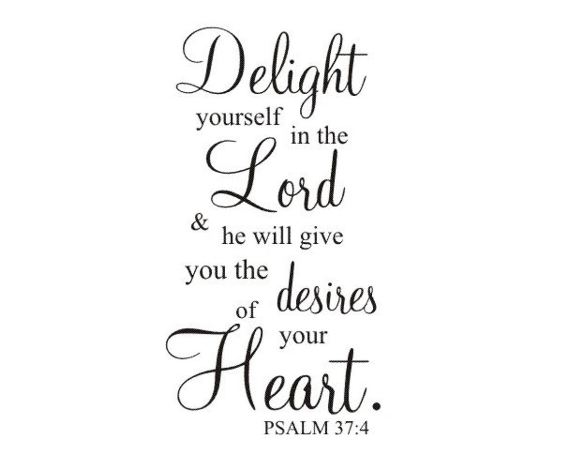 Delight Yourself in the Lord STENCIL Bible Verse Stencil for - Etsy