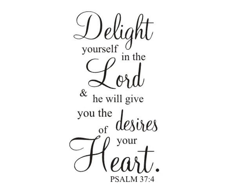 Delight Yourself in the Lord STENCIL Bible Verse Stencil for - Etsy