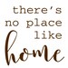 No Place Like Home Square DECAL for Walls Wood Glass Plastic - Etsy