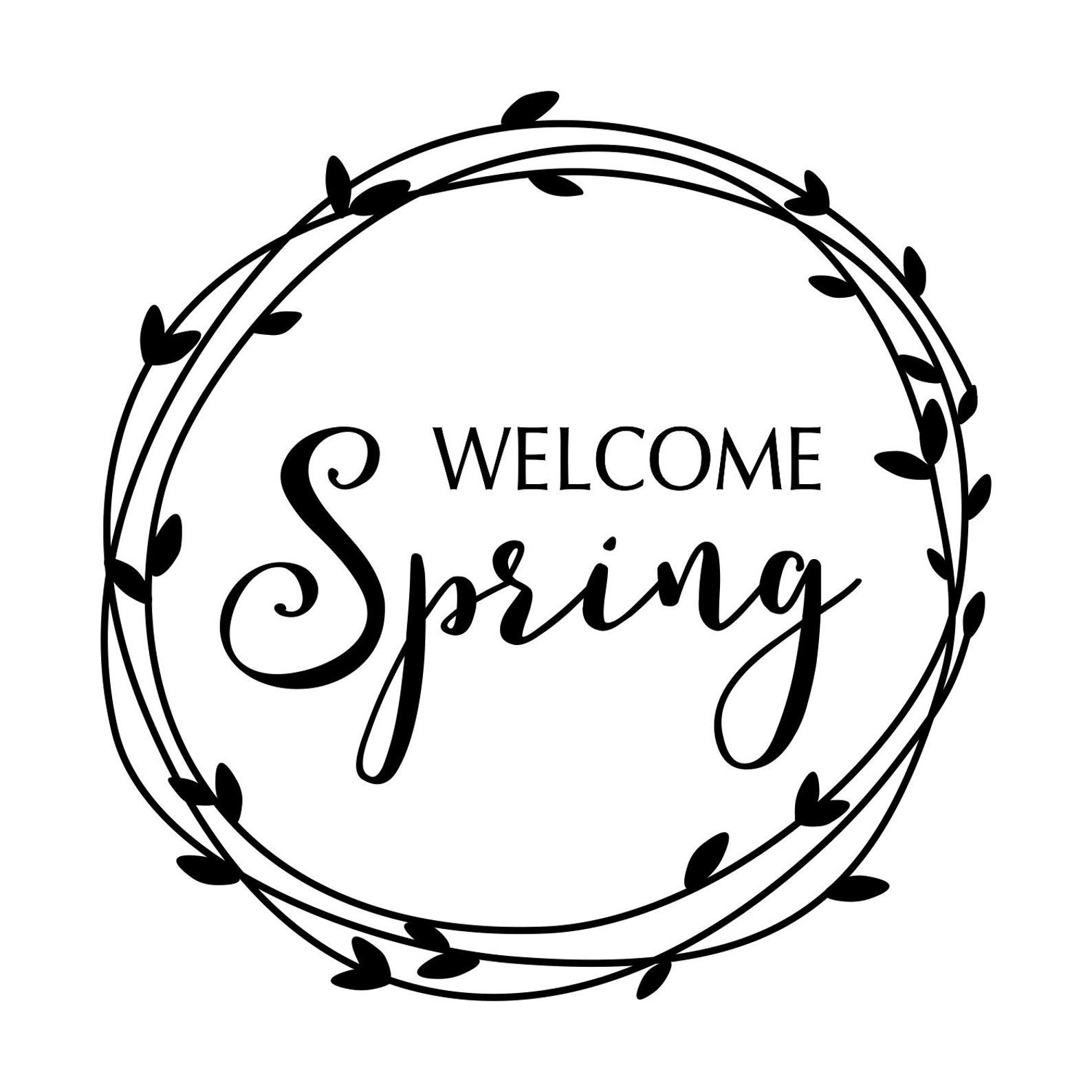 Welcome Spring Stencil for Walls Signs Wall Decor Multiple | Etsy