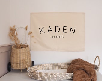 Custom Name Banner Custom Pennant Personalized Name Wall Banner Baby ...