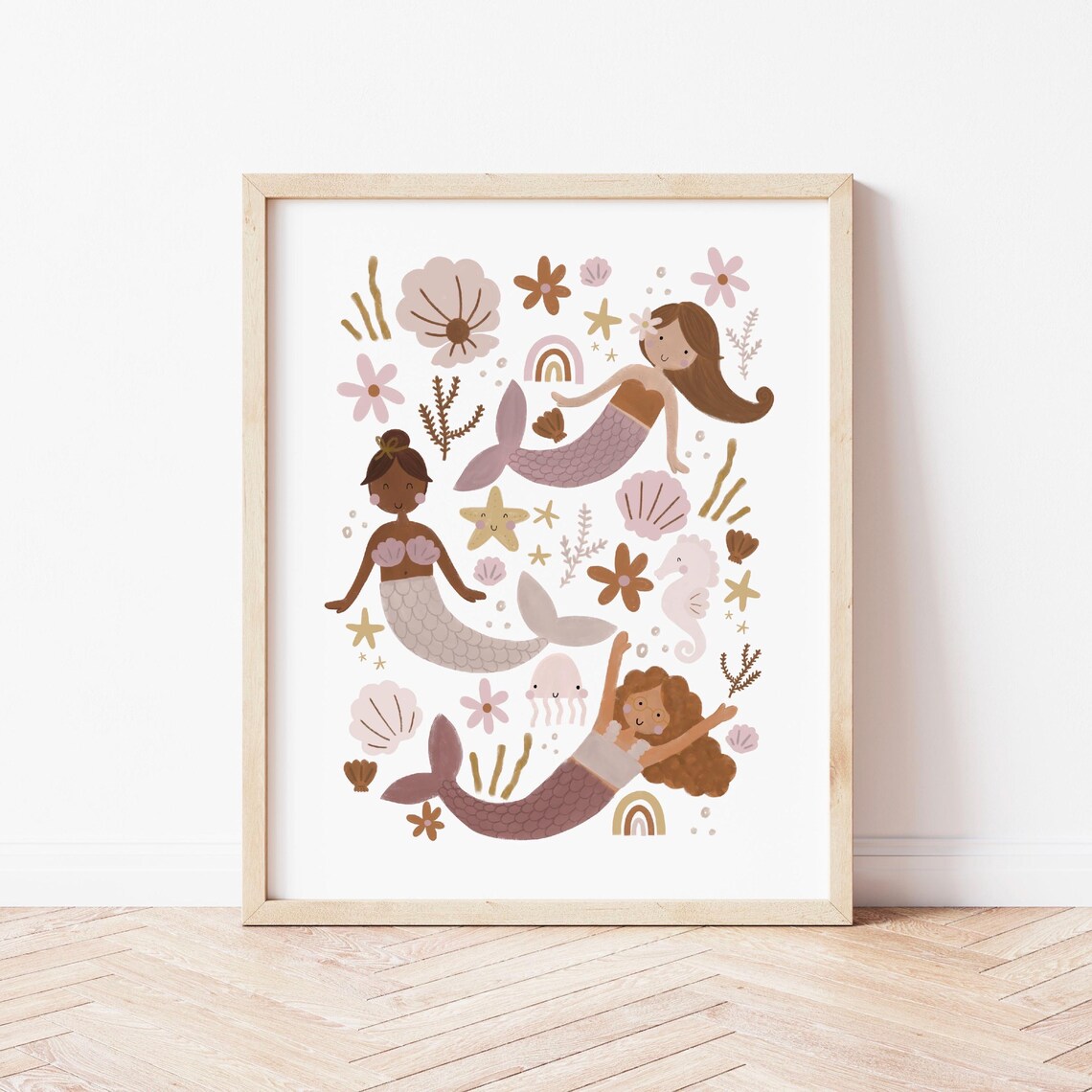 Mermaids Print - Can Be Personalised. Large Sizes Available. - Etsy