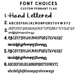 Name Pennant Flag, More Fonts and Lettering Colours Available - Etsy
