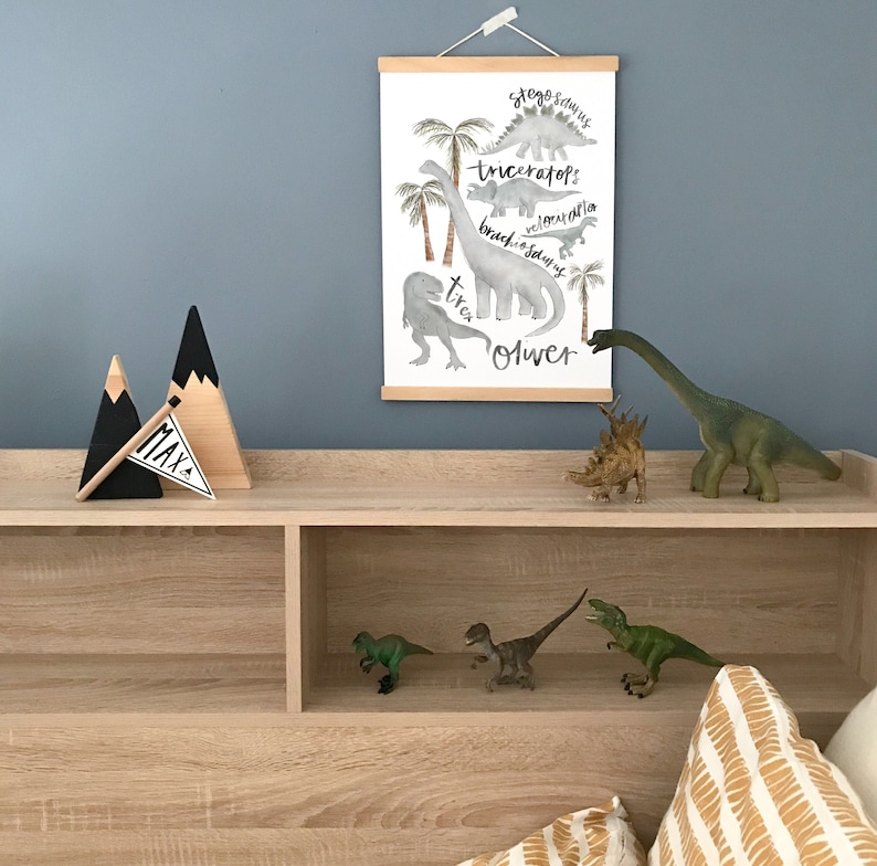 Dinosaur Poster Nursery Dinosaur Print Boys Nursery Girls | Etsy