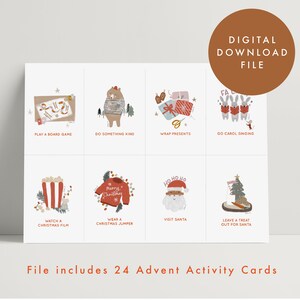 Advent Christmas Activity Cards DIGITAL DOWNLOAD FILE - Etsy
