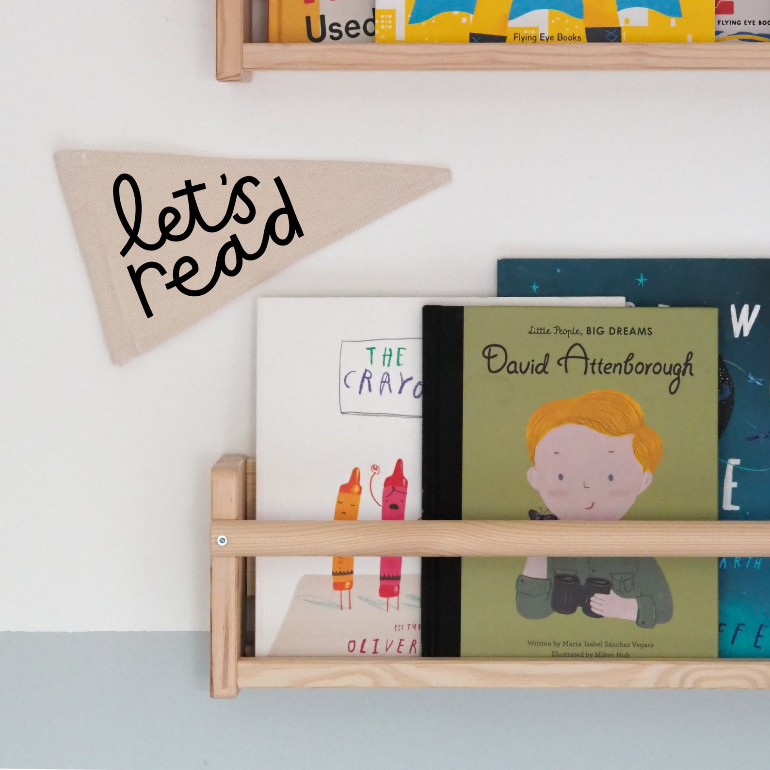 Let’s Read Pennant Flag, More Lettering Colours Available - Etsy
