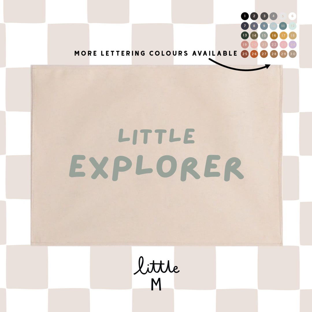 Little Explorer Banner Fun Font 70x50cm More Lettering Colours ...