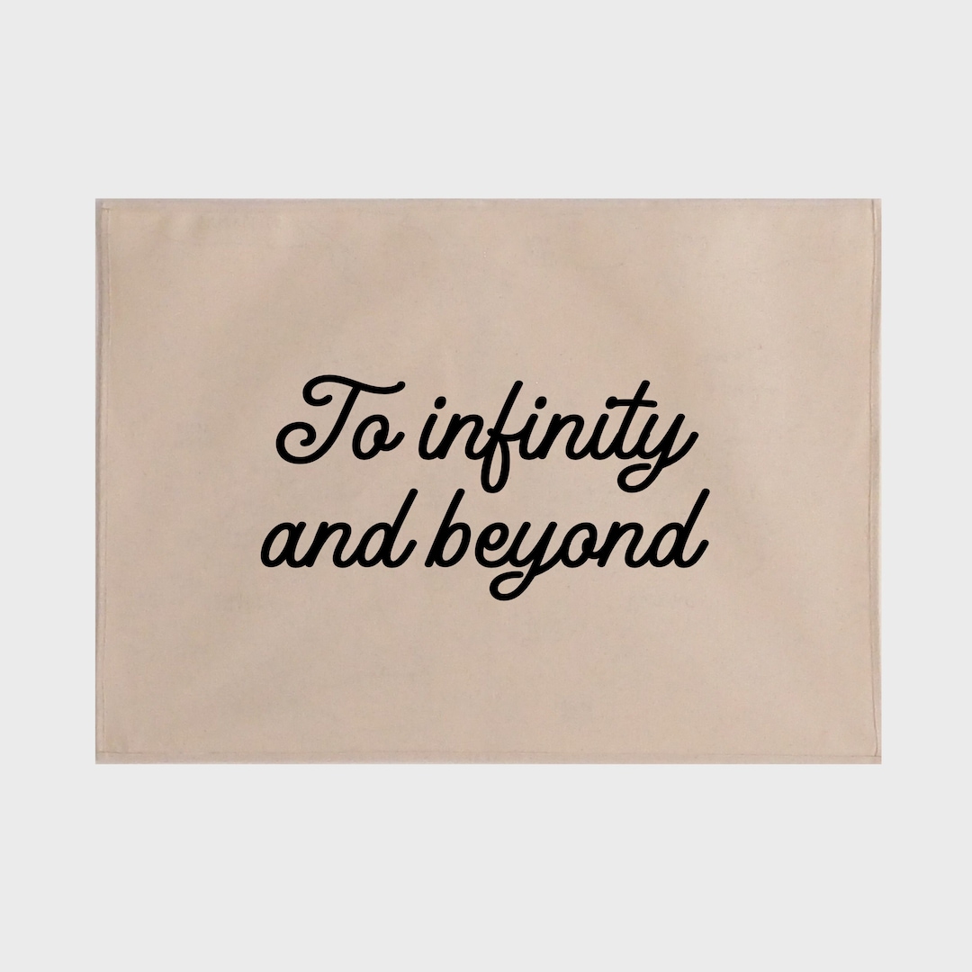 To Infinity and Beyond Banner 70x50cm - More Lettering Colours ...