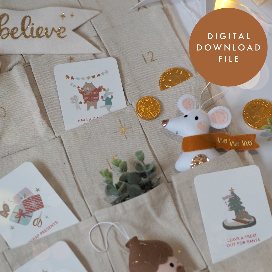 Advent Christmas Activity Cards DIGITAL DOWNLOAD FILE - Etsy