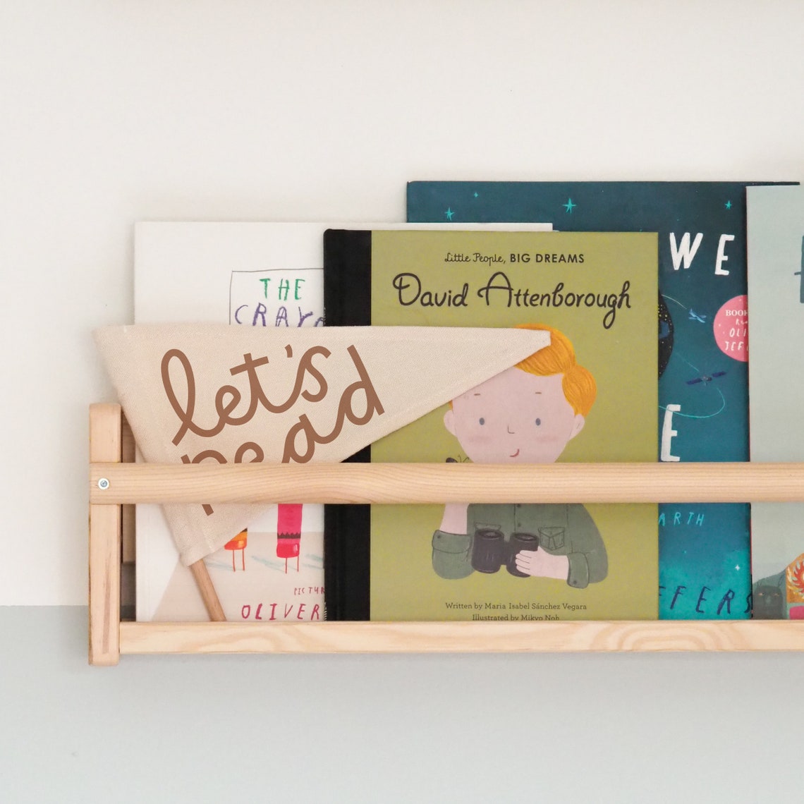 Let’s Read Pennant Flag, More Lettering Colours Available - Etsy