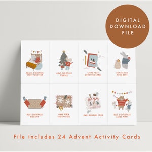 Advent Christmas Activity Cards DIGITAL DOWNLOAD FILE - Etsy