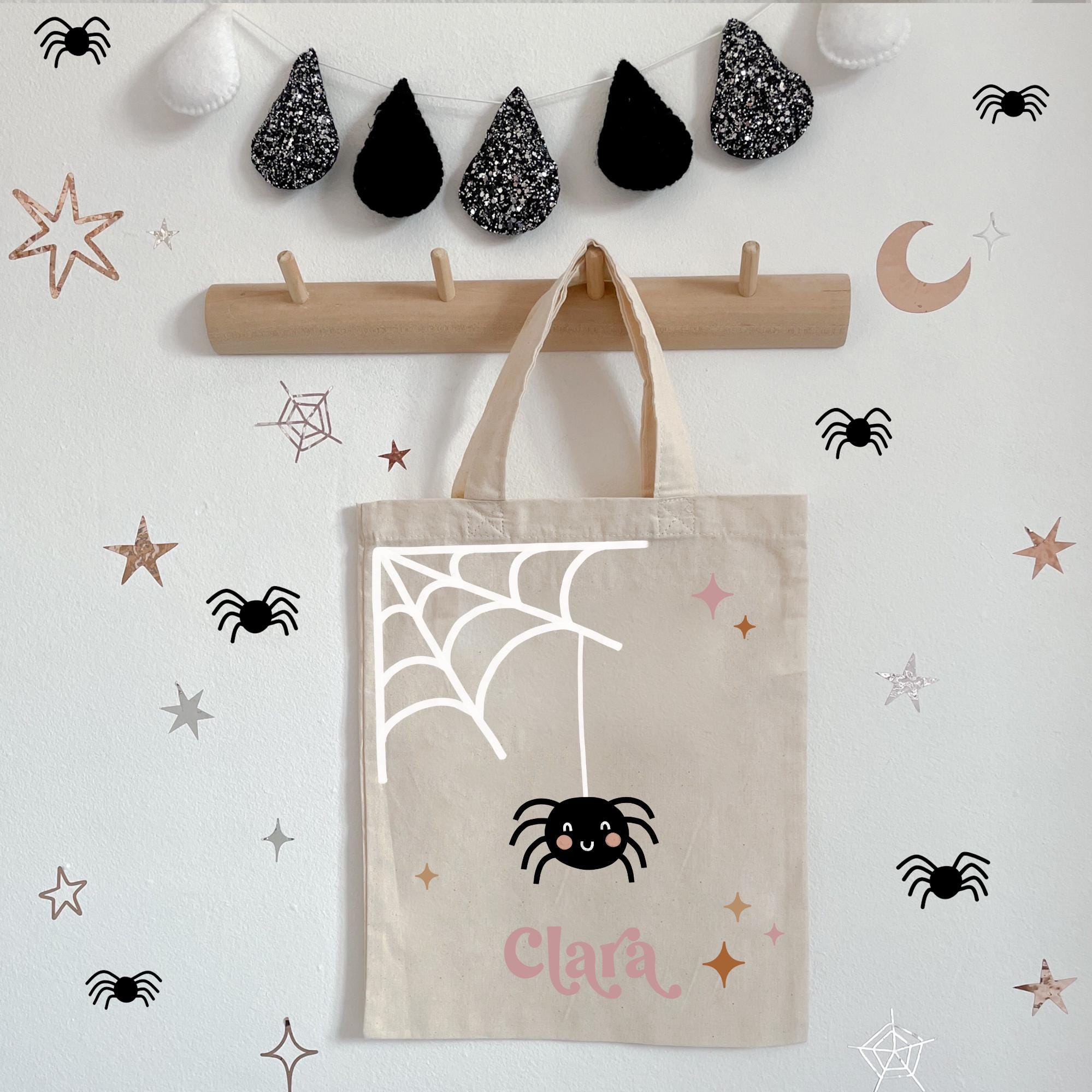Cute Spider Personalised Halloween Bag - Perfect for Trick or Treating ...