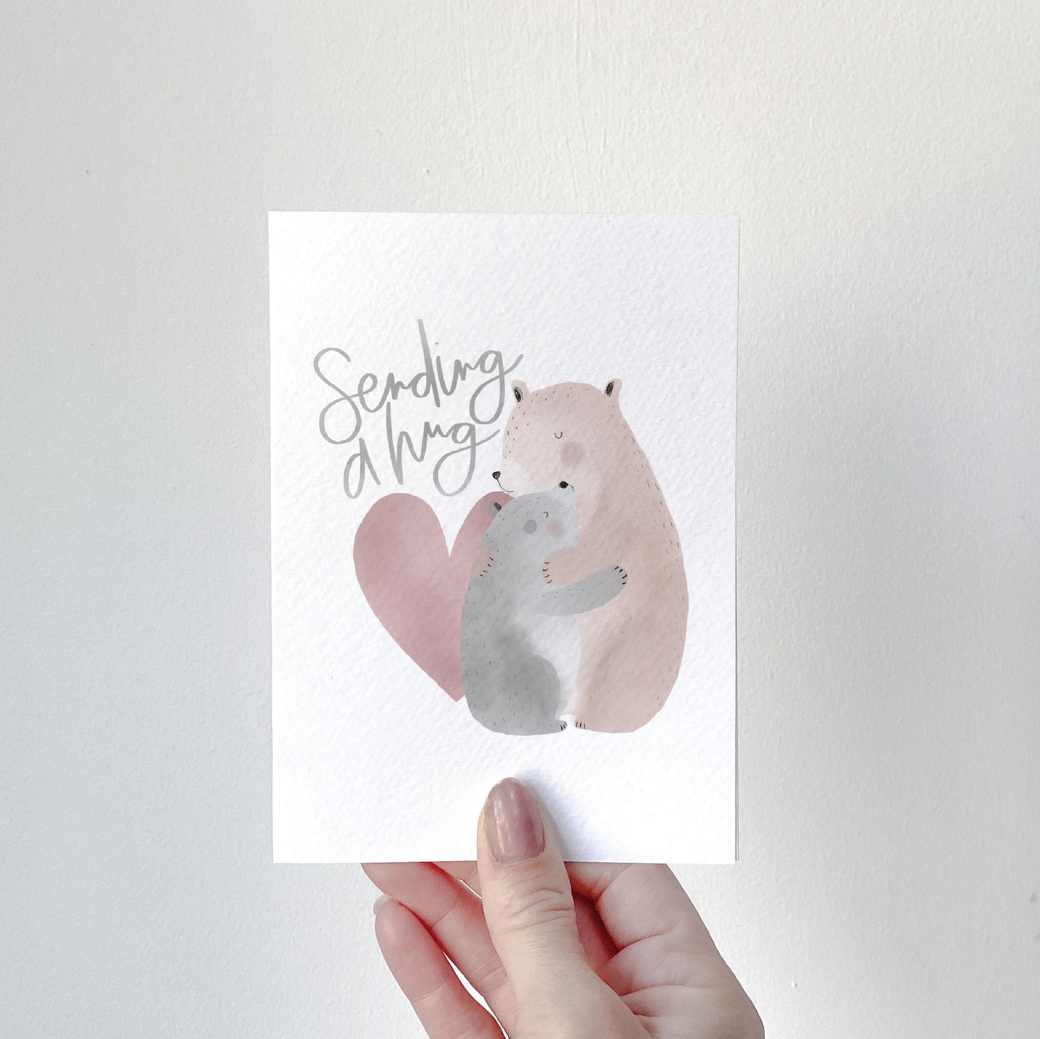 Sending A Hug Card Hug in the Post Send a Hug in the Post - Etsy