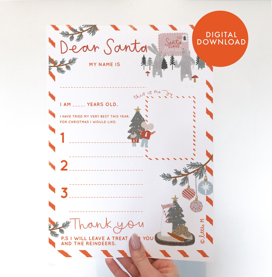 Letter to Santa DIGITAL DOWNLOAD FILE - Etsy