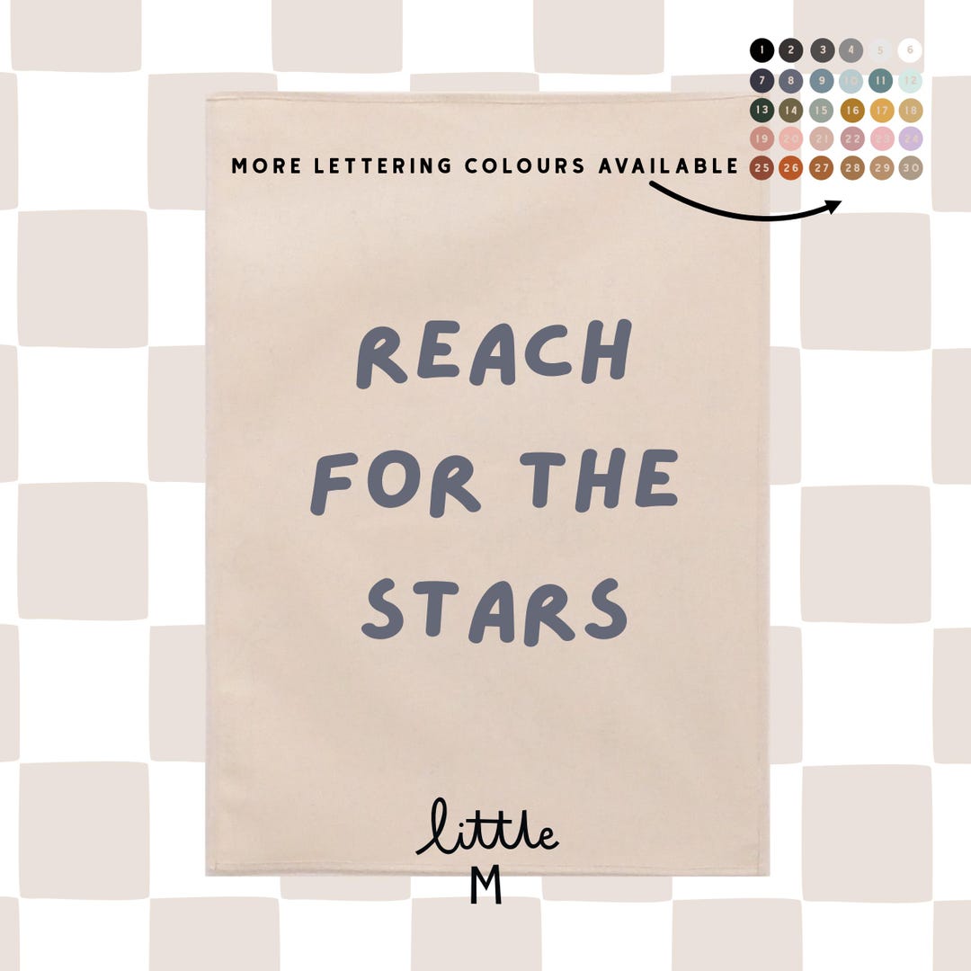 Reach for the Stars Banner Fun Font 70x50cm More Lettering Colours ...