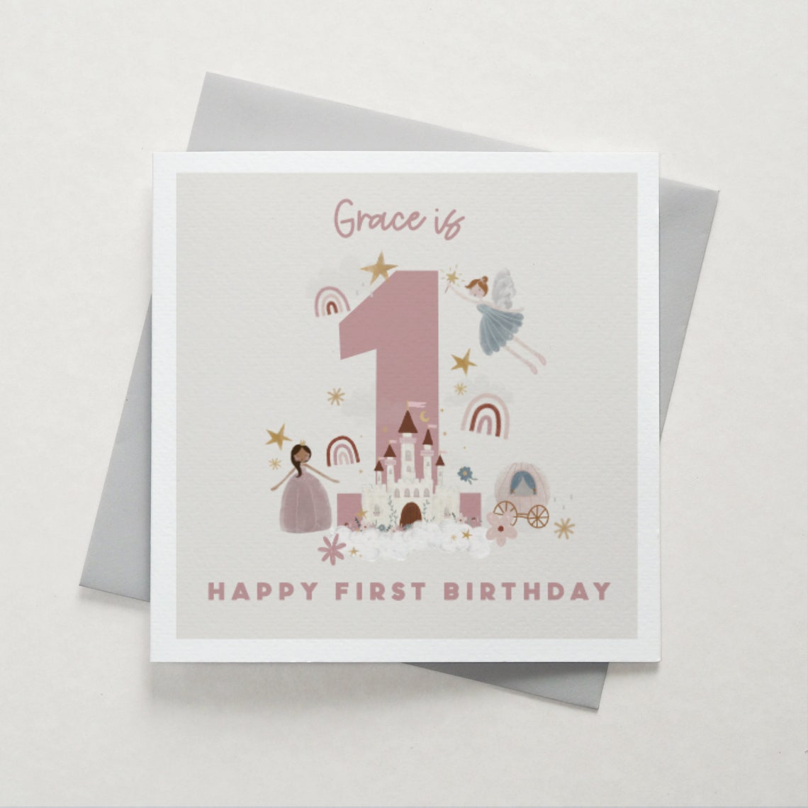 Princess Number Birthday Card Can Be Personalised - Etsy