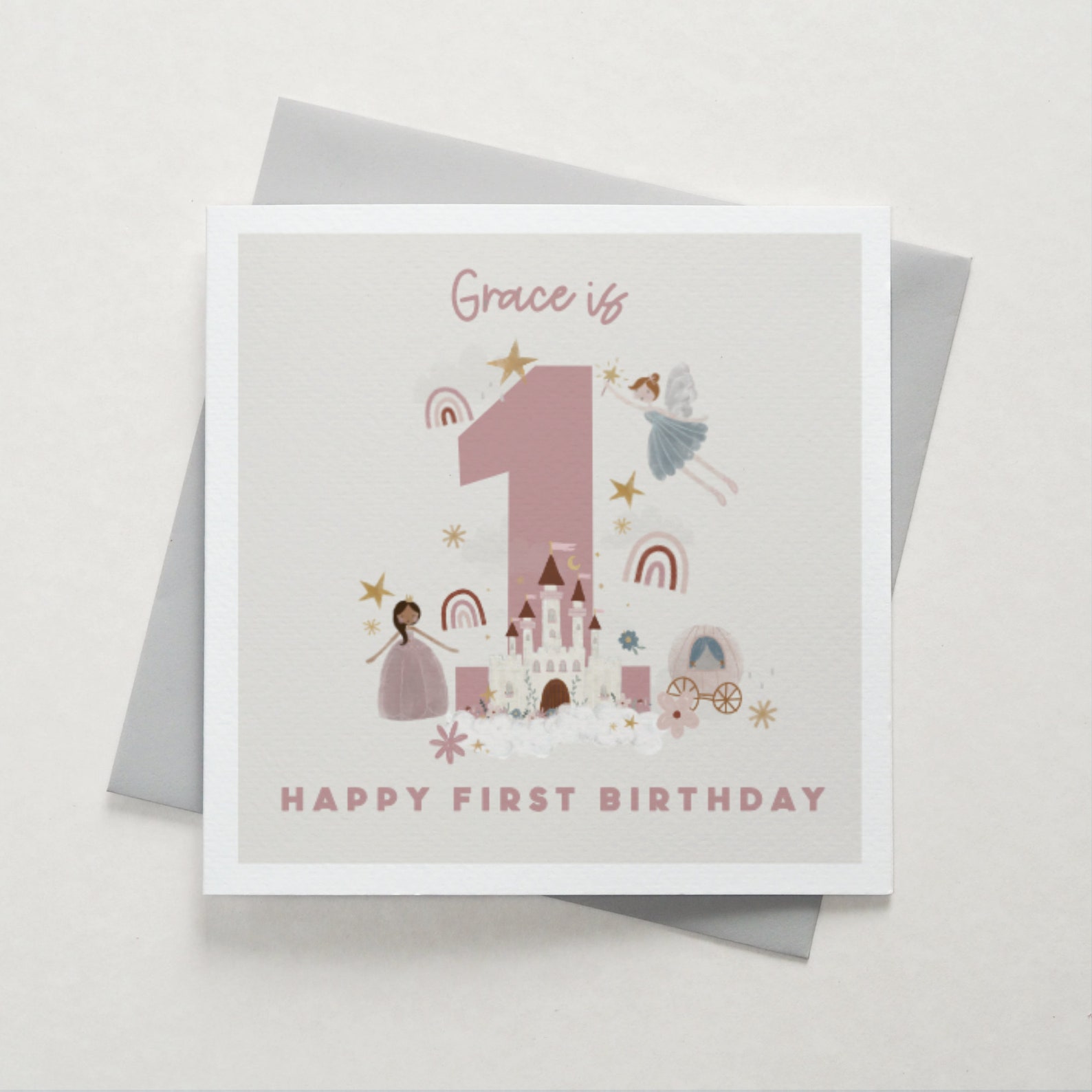 Princess Number Birthday Card Can Be Personalised - Etsy