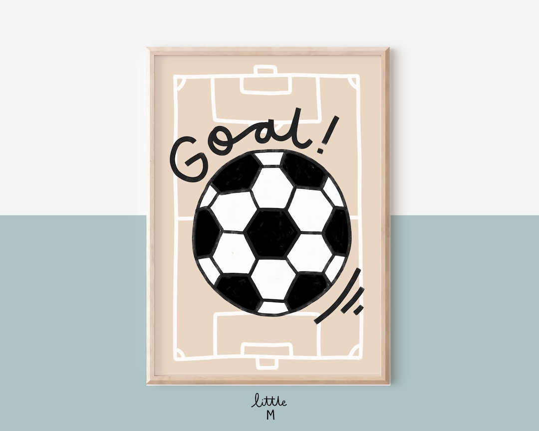 Goal Football Print - Etsy